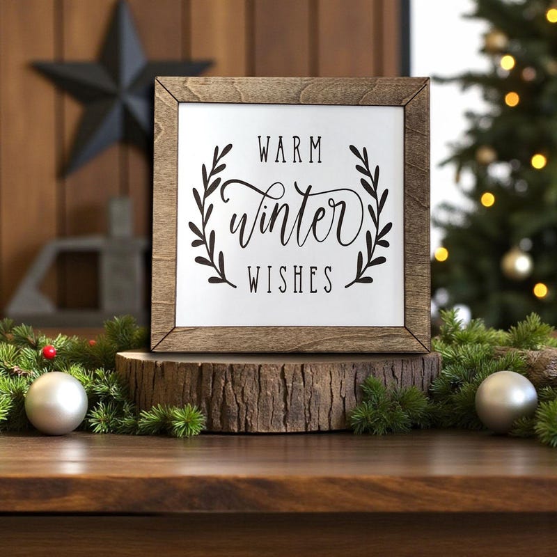 Winter Wood Sign - Etsy