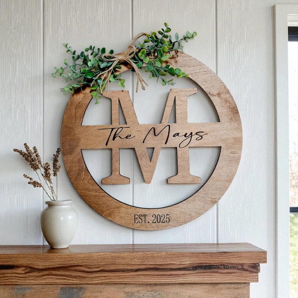 Initial Wall Hanging - Etsy