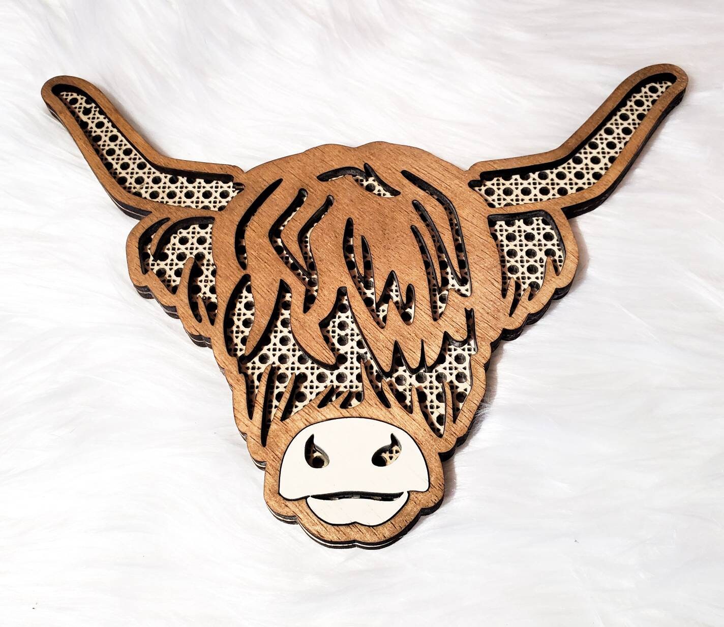 Cane Rattan Highland Cow Wicker Farm Animals Cane Rattan - Etsy Australia