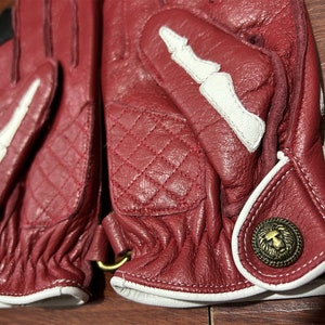 Real Deerskin Halloween Bike Riding Leather Touch Screen Gloves - Etsy