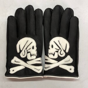 Real Deerskin Halloween Bike Riding Leather Touch Screen Gloves - Etsy