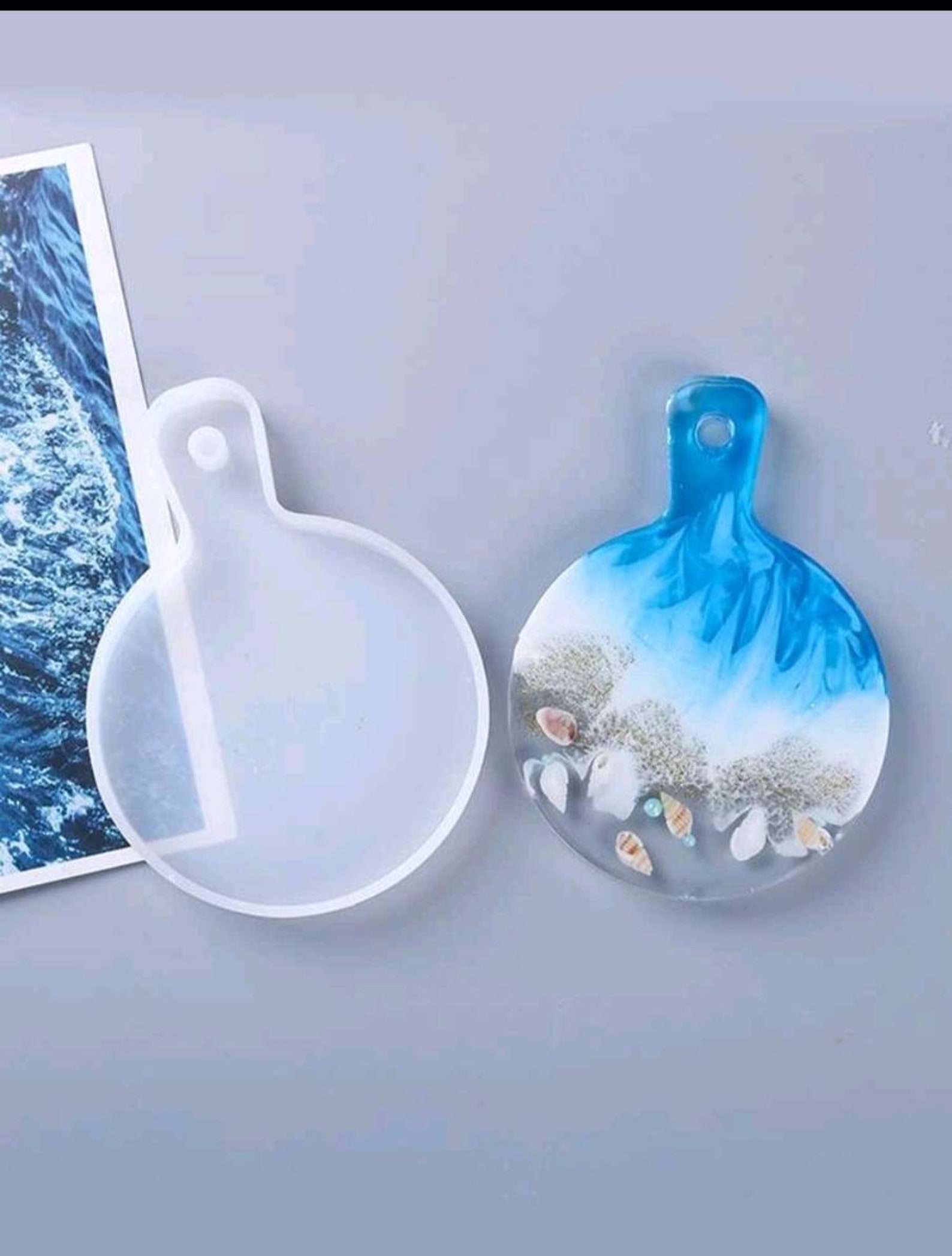 Round Coaster Paddle Silicone Mold - Etsy