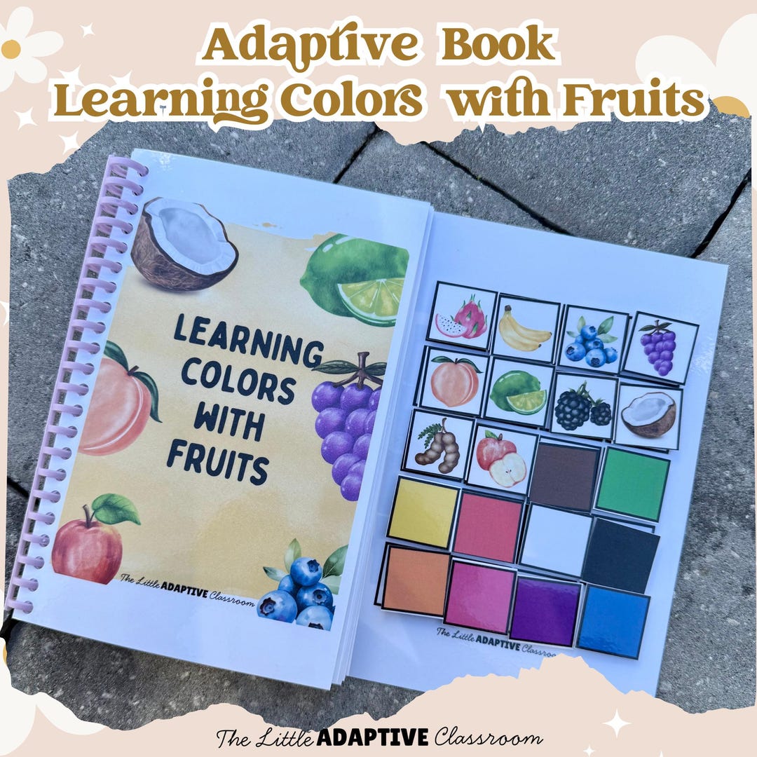 Adaptive Learning Book | Colors & Fruits, Autism, Special Needs ...
