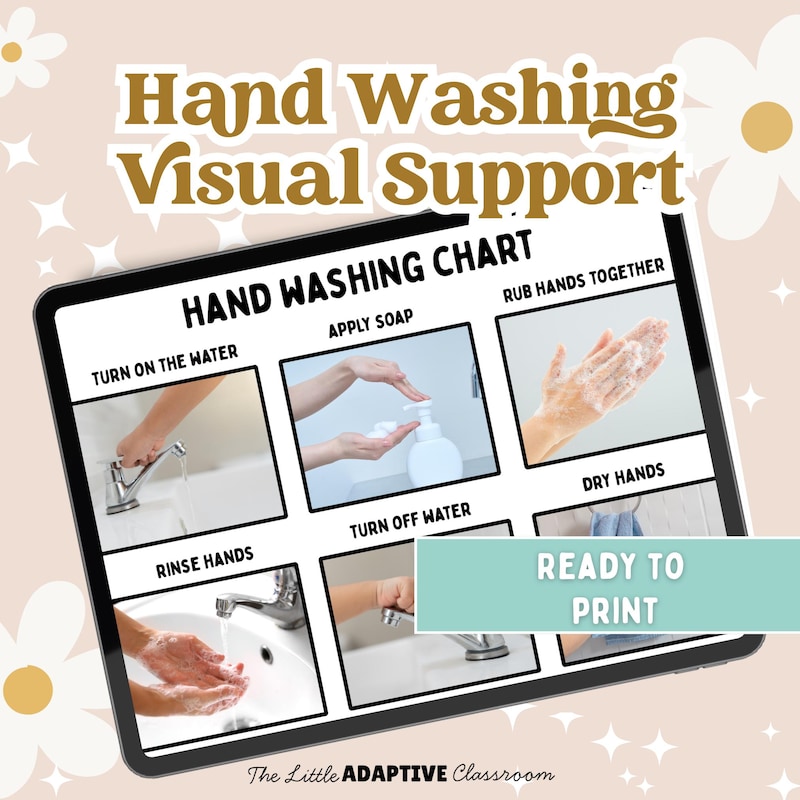 Washing Hands Visual - Etsy