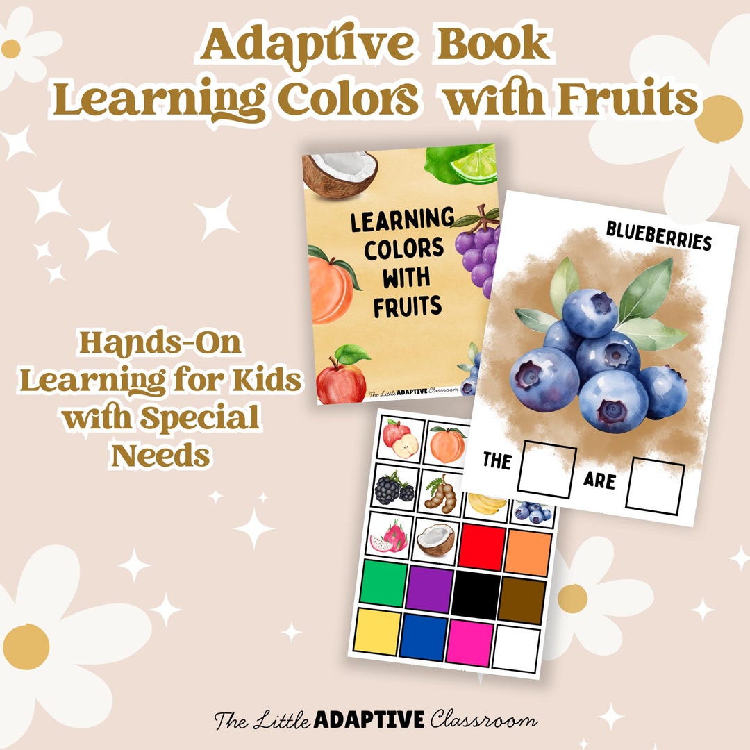 Adaptive Book – Learning Colors With Fruits | Hands-on AAC Compatible ...