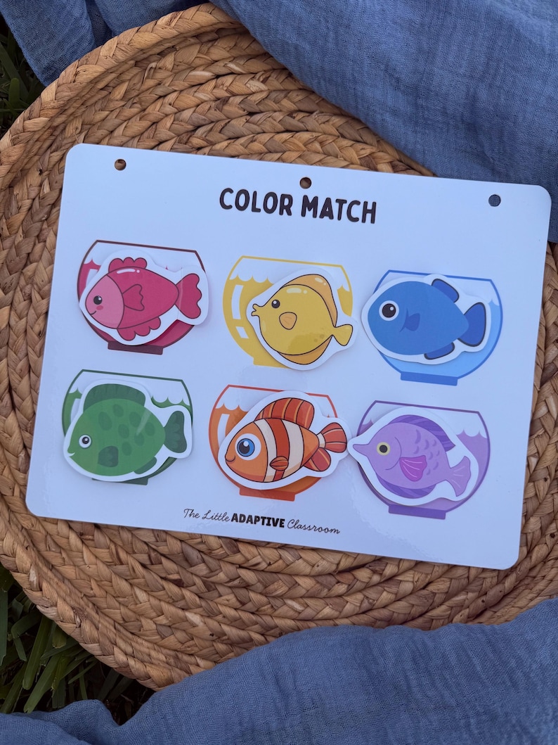 Toddler Fish Color Matching Activity | Preschool Printable (digital ...