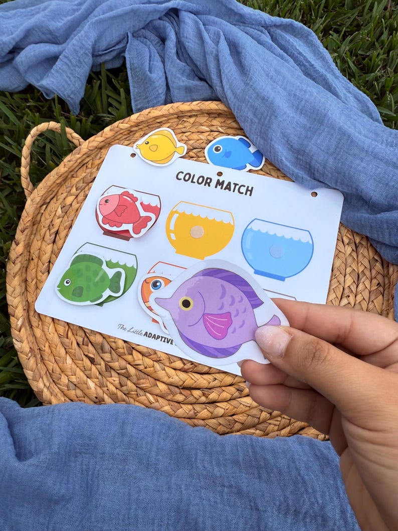 Toddler Fish Color Matching Activity | Preschool Printable (digital ...