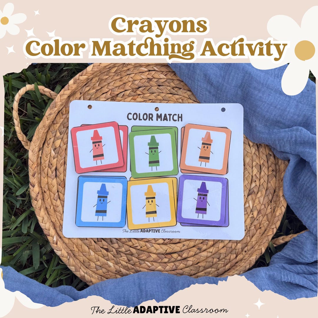 Crayon Color Matching Activity | Toddler Learning Printable (PDF ...