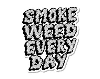 Smoke Weed Sticker | Etsy