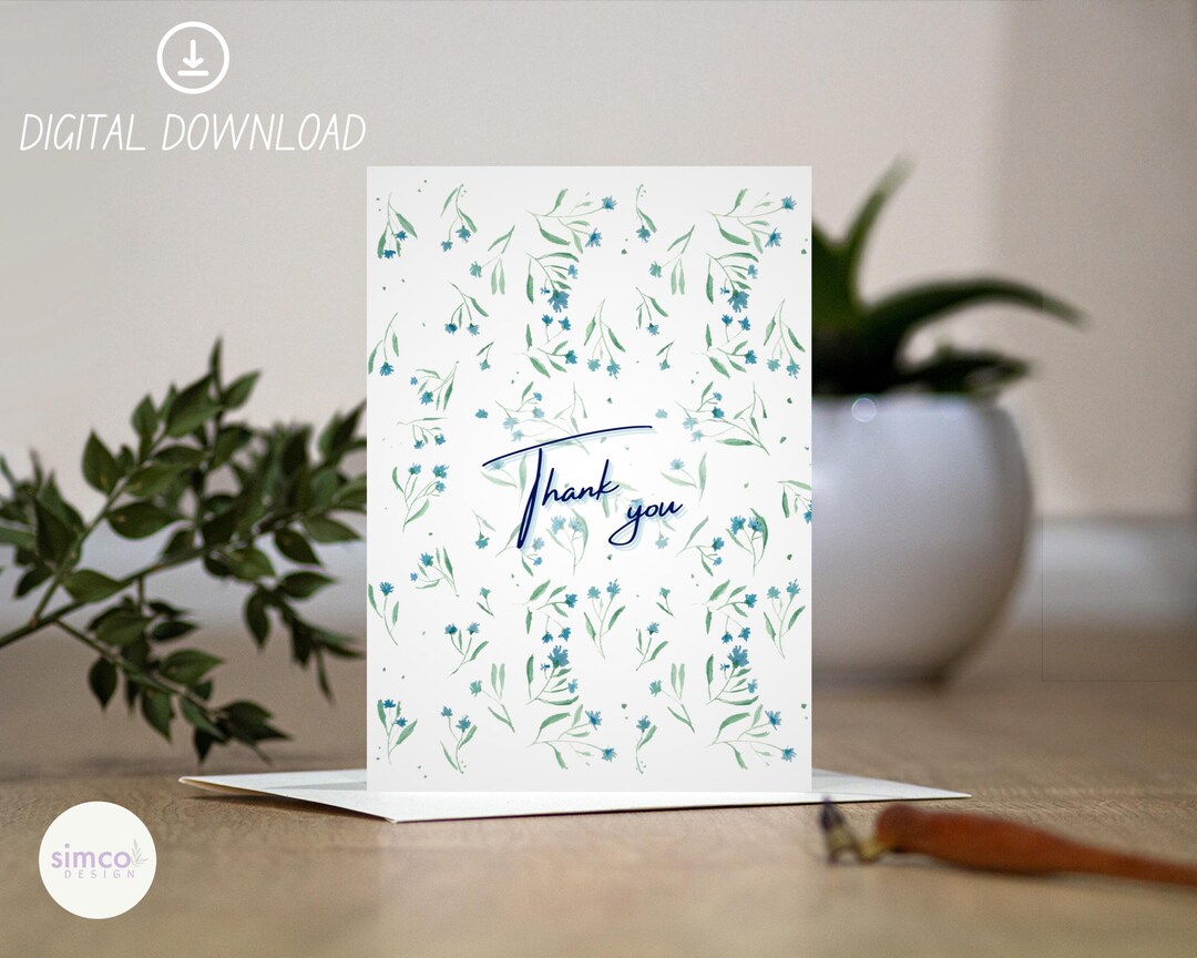 Printable Leaving Card 'thank You', Thank You Card, Gratitude Card ...