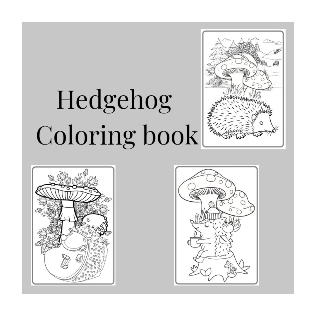 The hedgehog Adventures Digital Coloring Book Interactive Kids' Pastime ...