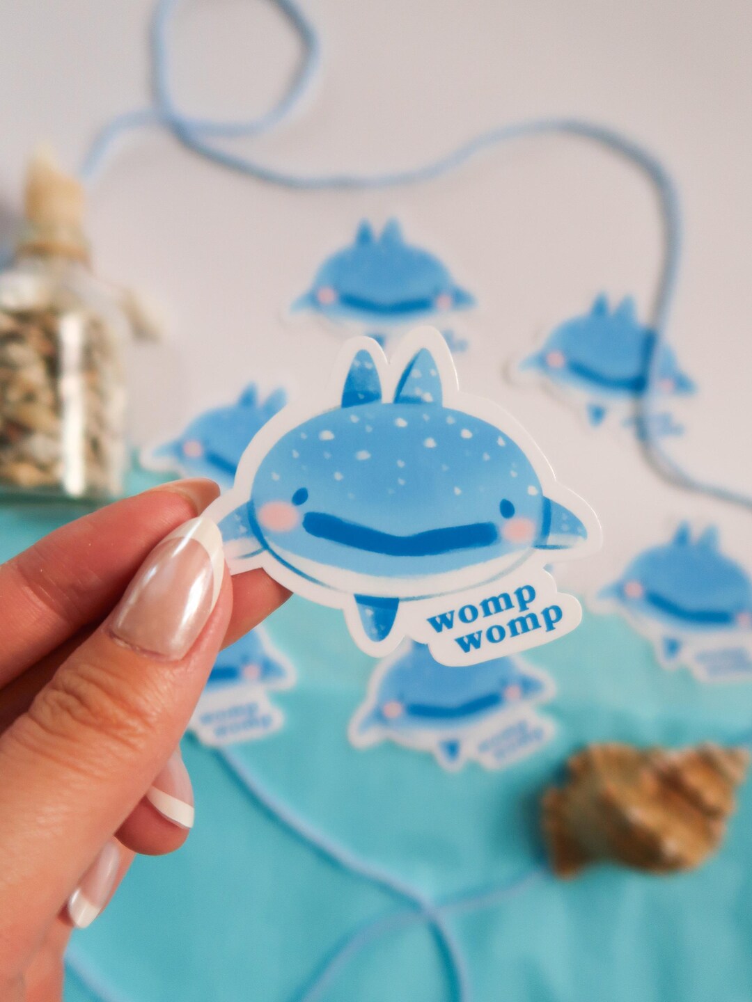 Womp Womp Sticker | Whale Shark - Sea Animal - Meme - Die Cut - Jumbo ...