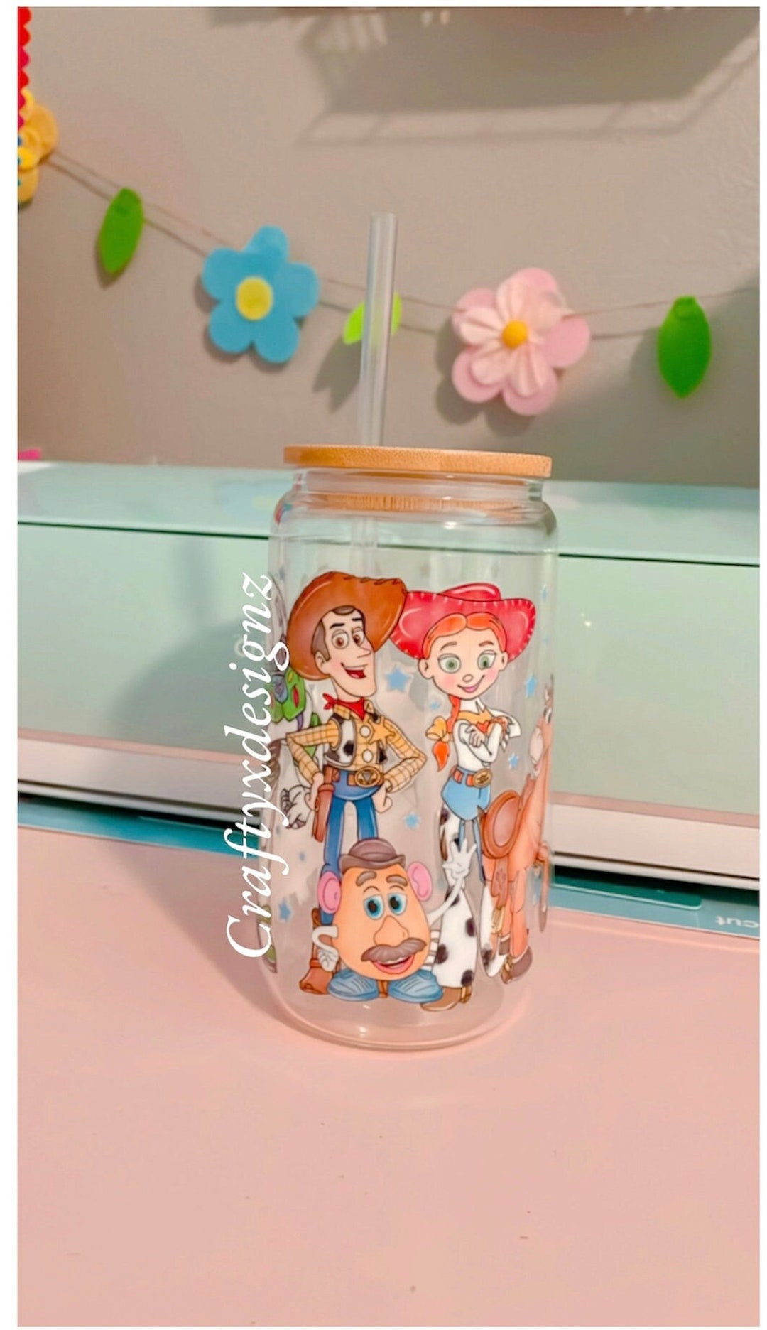 Toy Friends Glass Cup / Story Friends Cup / Libbey Glass Can / UVDTF - Etsy