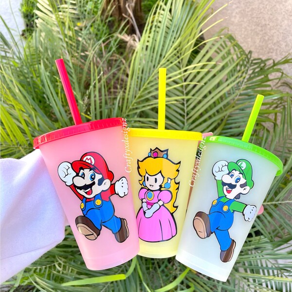 Mario Character Cups - Etsy