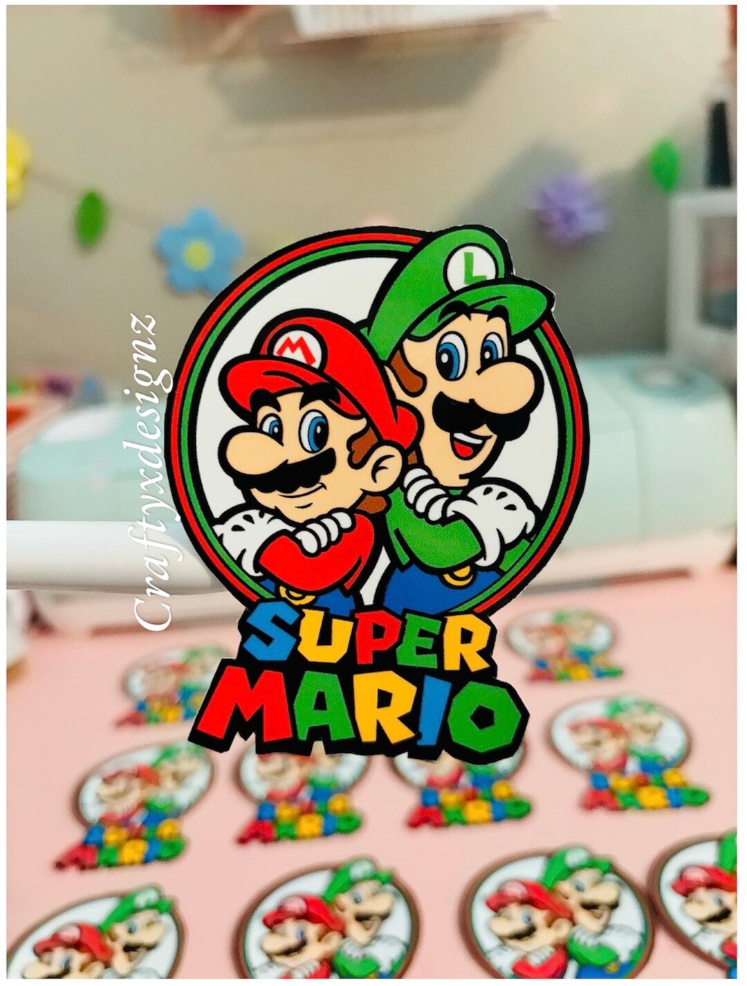 Custom Super Mario Stickers / Party Favor Stickers / Mario Vinyl ...