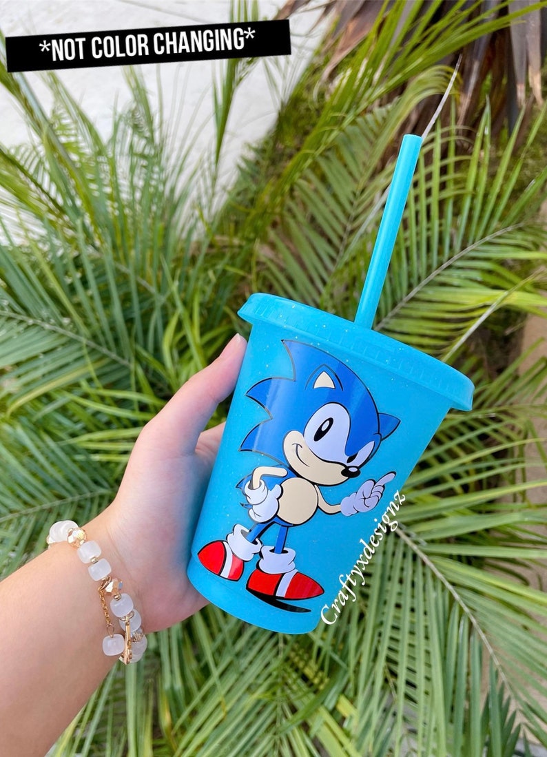 Sonic Cup / Kids Cup / Sonic the Hedgehog / Custom Cup / Kids - Etsy