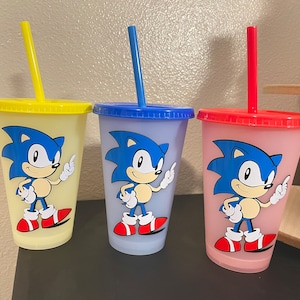 Sonic Cup / Kids Cup / Sonic the Hedgehog / Custom Cup / Color - Etsy