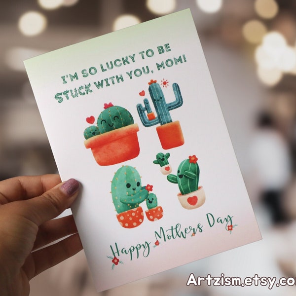 Cactus Pun Card - Etsy