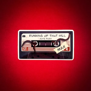 Stranger Things S4 Running up That Hill Cassette Sticker - Etsy