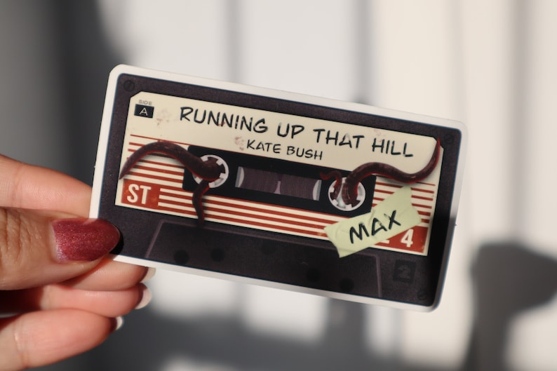 Stranger Things S4 Running up That Hill Cassette Sticker - Etsy