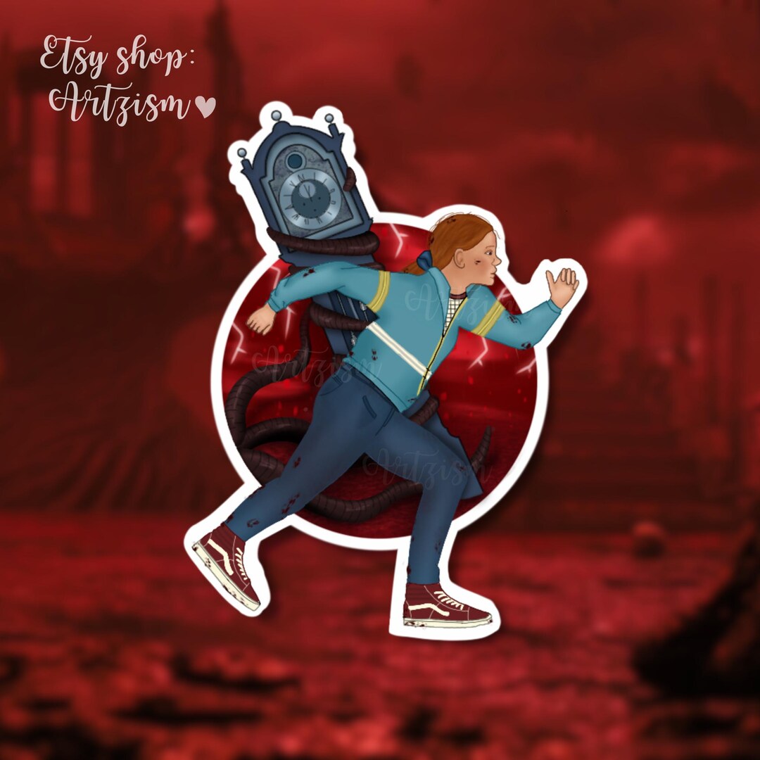 Stranger Things S4 - Maxine Running up That Hill Sticker - Etsy