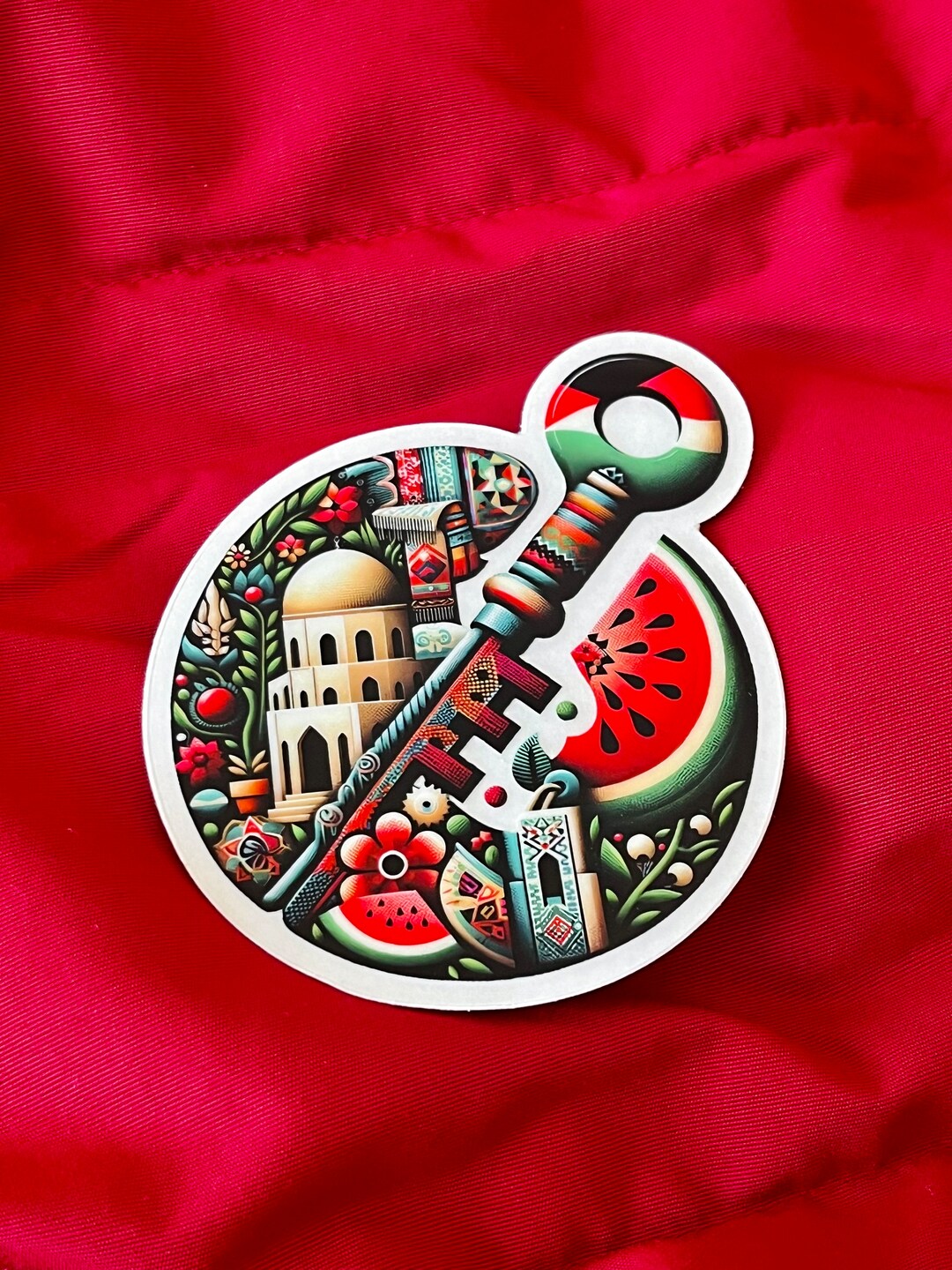 Love for Palestine Clear Vinyl Sticker | Original Design - Etsy