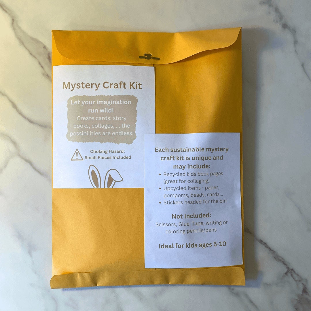 Mystery Craft Kit - Sustainable Craft Kit for Elementary School Aged ...