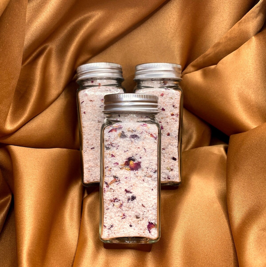 Vegan Rose Petal Bath Salt Relaxing Rose Geranium Bath Salt Paradise ...