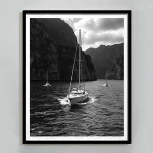 Luxury Yacht Poster, Photography Prints, Luxurious Boat Print, Yacht ...