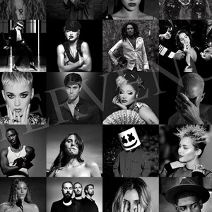 Iconic Music Legends Poster, Printable Wall Art for Home, Perfect Gift ...