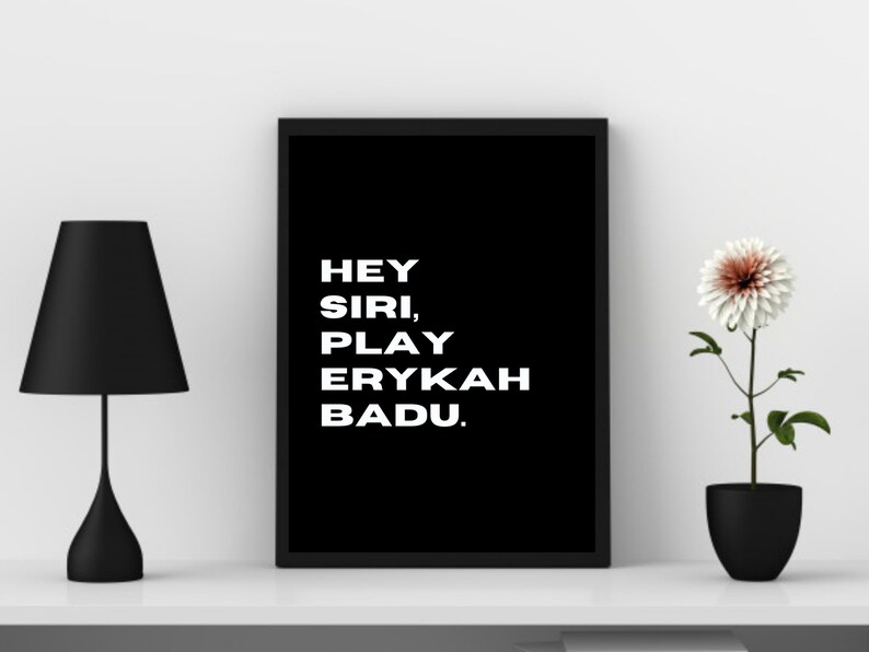 Erykah Badu Art Hey Sir Aesthetic Posters Siri Printable Decor Music ...