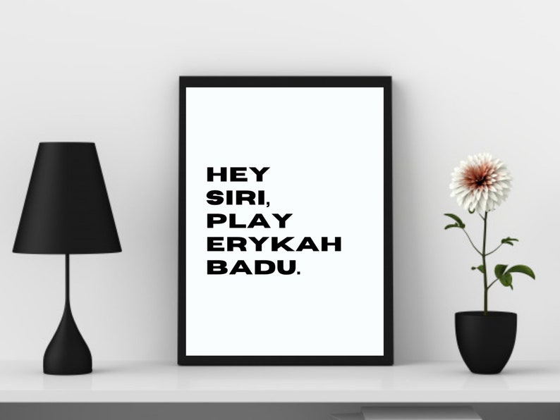 Erykah Badu Art Hey Sir Aesthetic Posters Siri Printable Decor Music ...