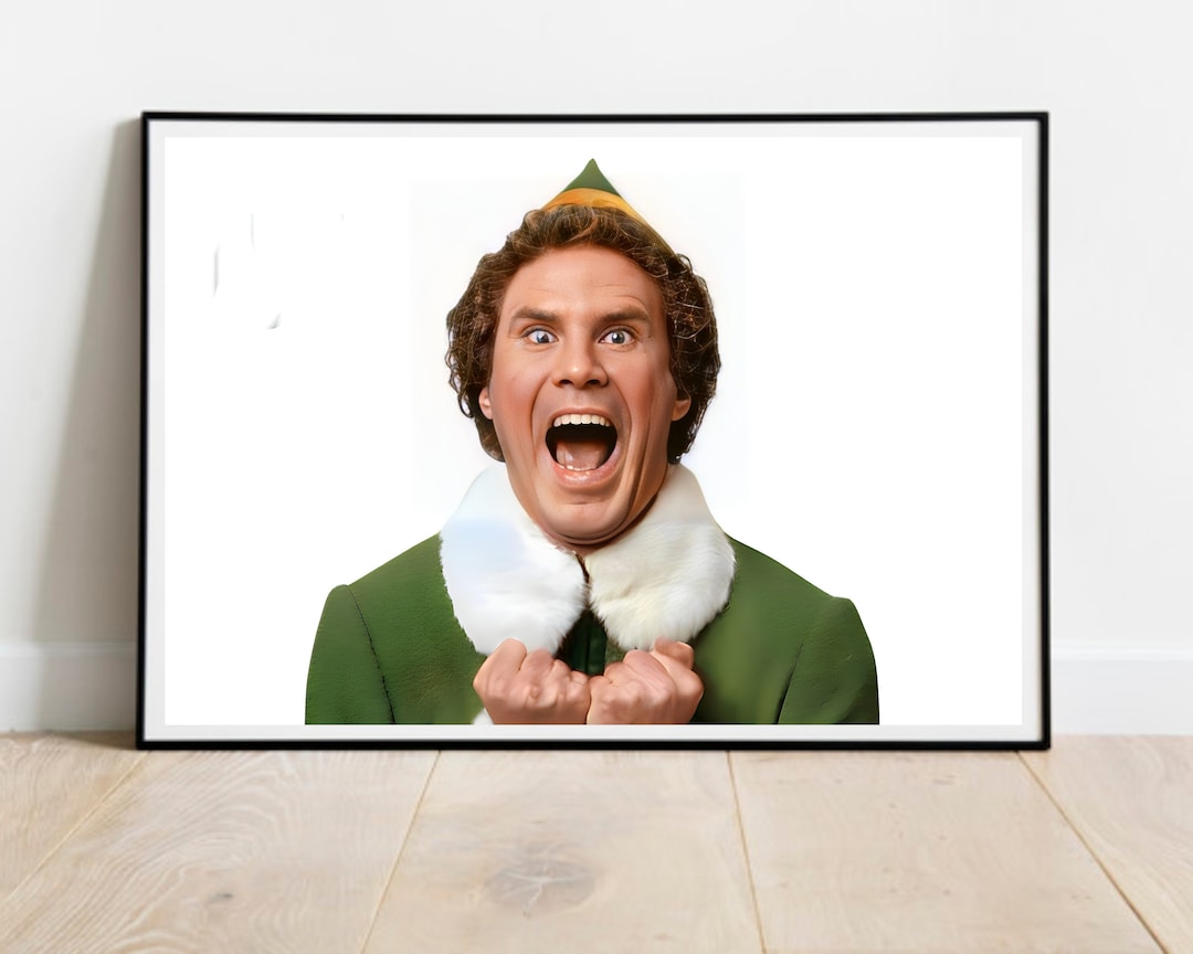 Elf Buddy Poster, Christmas Gifts, Buddy the Elf, Funny Christmas ...