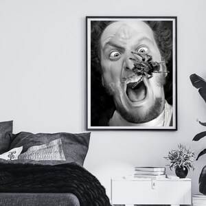 Christmas Movie Poster, Funny Marv Scream Face Wall Art, Christmas ...