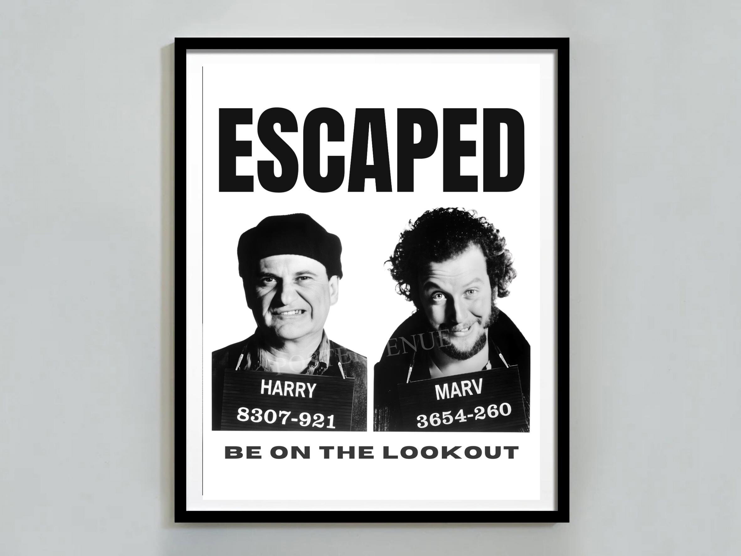 Home Alone Mugshot Poster: Wet Bandits Funny Bathroom Art (digital ...