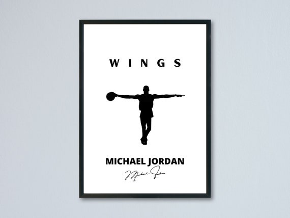 Michael Jordan Wings Poster Michael Jordan Print | Etsy