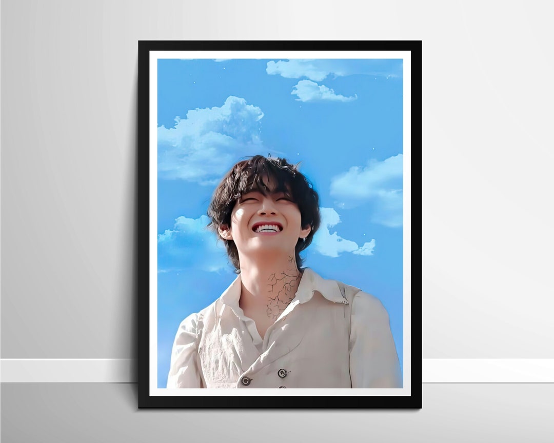 Kim Taehyung Poster, Digital Download, BTS Wall Art, Korean Band, BTS ...