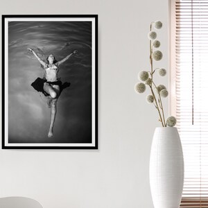 Woman Floating Swimming Pool Poster, Beach Art Print, Feminist Poster ...