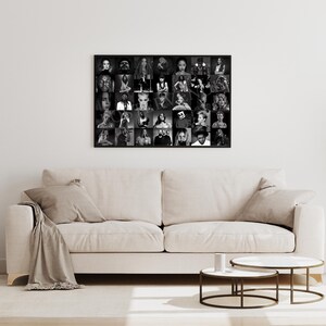 Iconic Music Legends Poster, Printable Wall Art for Home, Perfect Gift ...