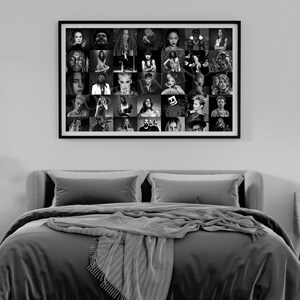 Iconic Music Legends Poster, Printable Wall Art for Home, Perfect Gift ...