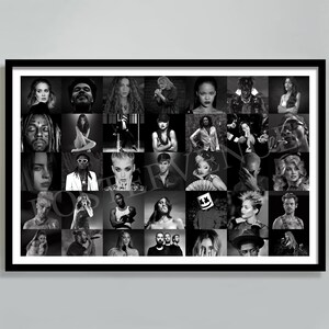 Iconic Music Legends Poster, Printable Wall Art for Home, Perfect Gift ...