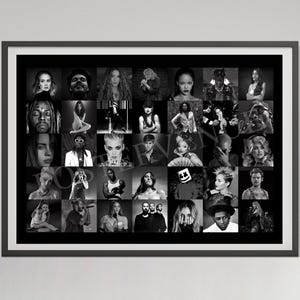 Iconic Music Legends Poster, Printable Wall Art for Home, Perfect Gift ...