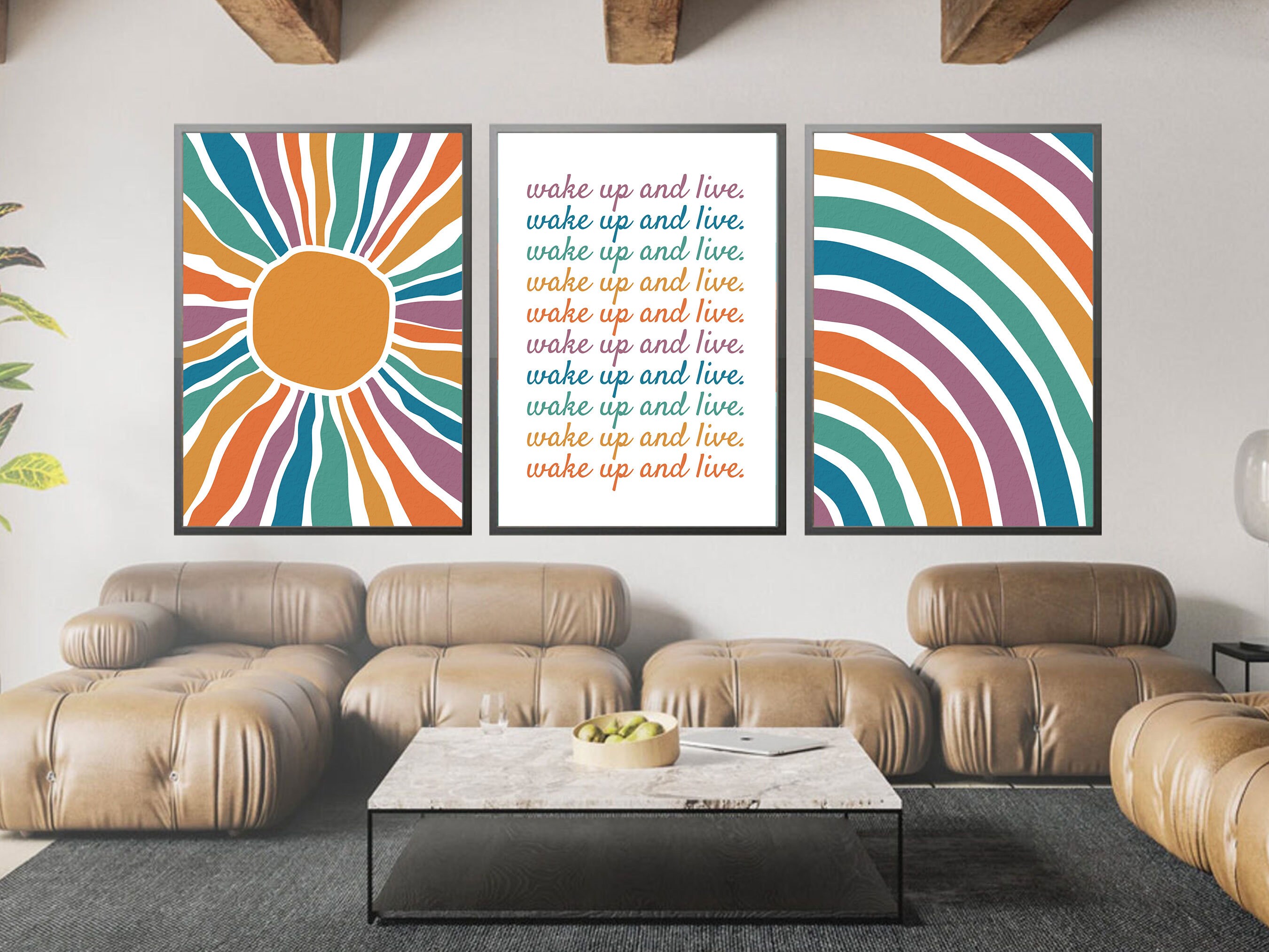 Boho Poster Boho Wall Art Boho Sun Print Boho Decor Poster - Etsy