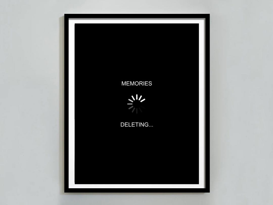 Memories Deleting Poster: Funny Dorm Room Wall Art (digital Download ...