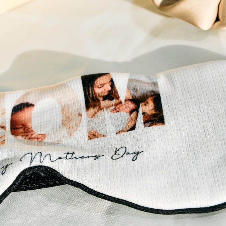 Personalized Mother's Day Photo Eye Mask - Custom Photo Sleep Mask ...