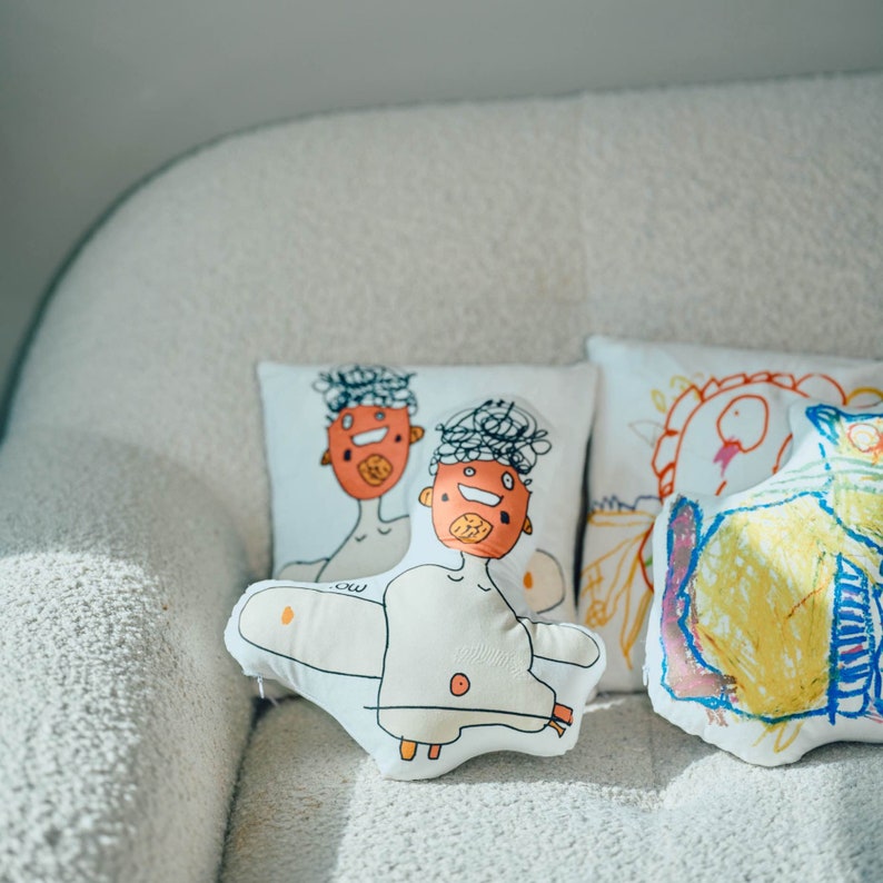 Custom Kids Drawing Pillow - Personalized Children's Art Keepsakes ...
