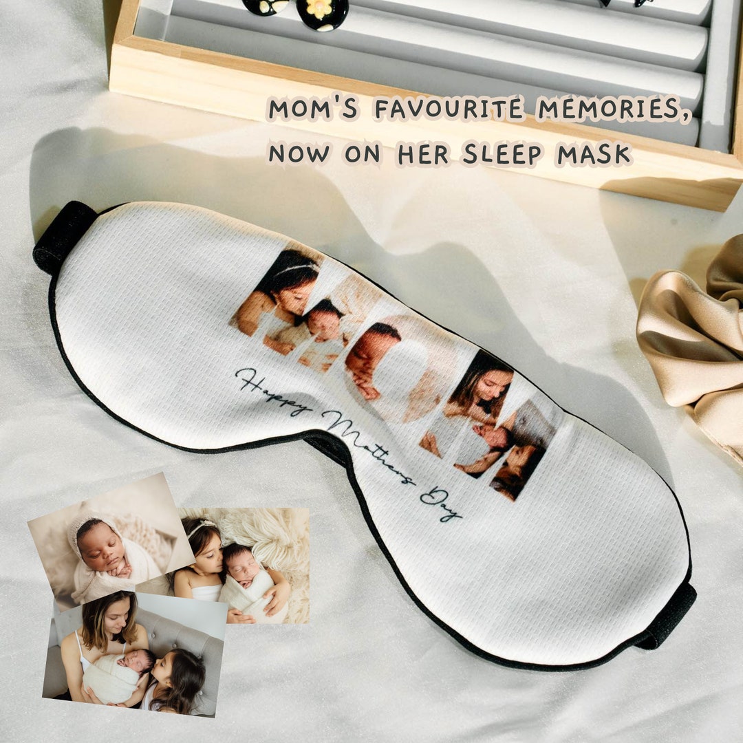Personalized Mother's Day Photo Eye Mask - Custom Photo Sleep Mask ...
