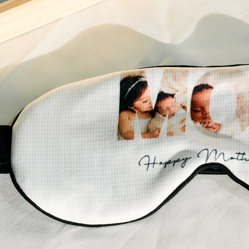 Personalized Mother's Day Photo Eye Mask - Custom Photo Sleep Mask ...