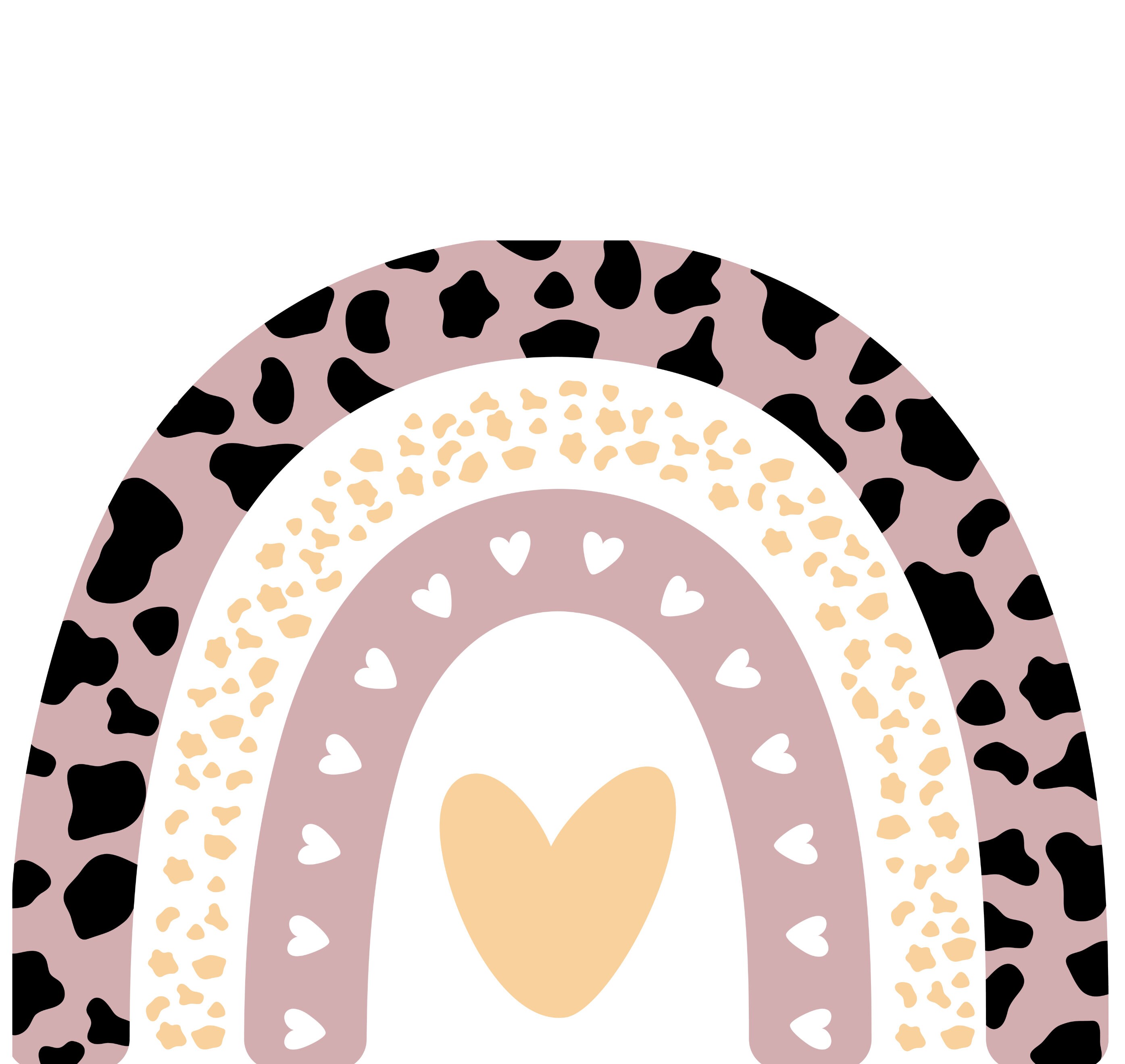 Rainbow Cow Print SVG Png Dxf Eps Bundle of 6 Digital - Etsy Australia