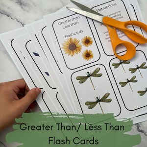Greater Than/ Less Than Flash Cards- DIGITAL - Etsy